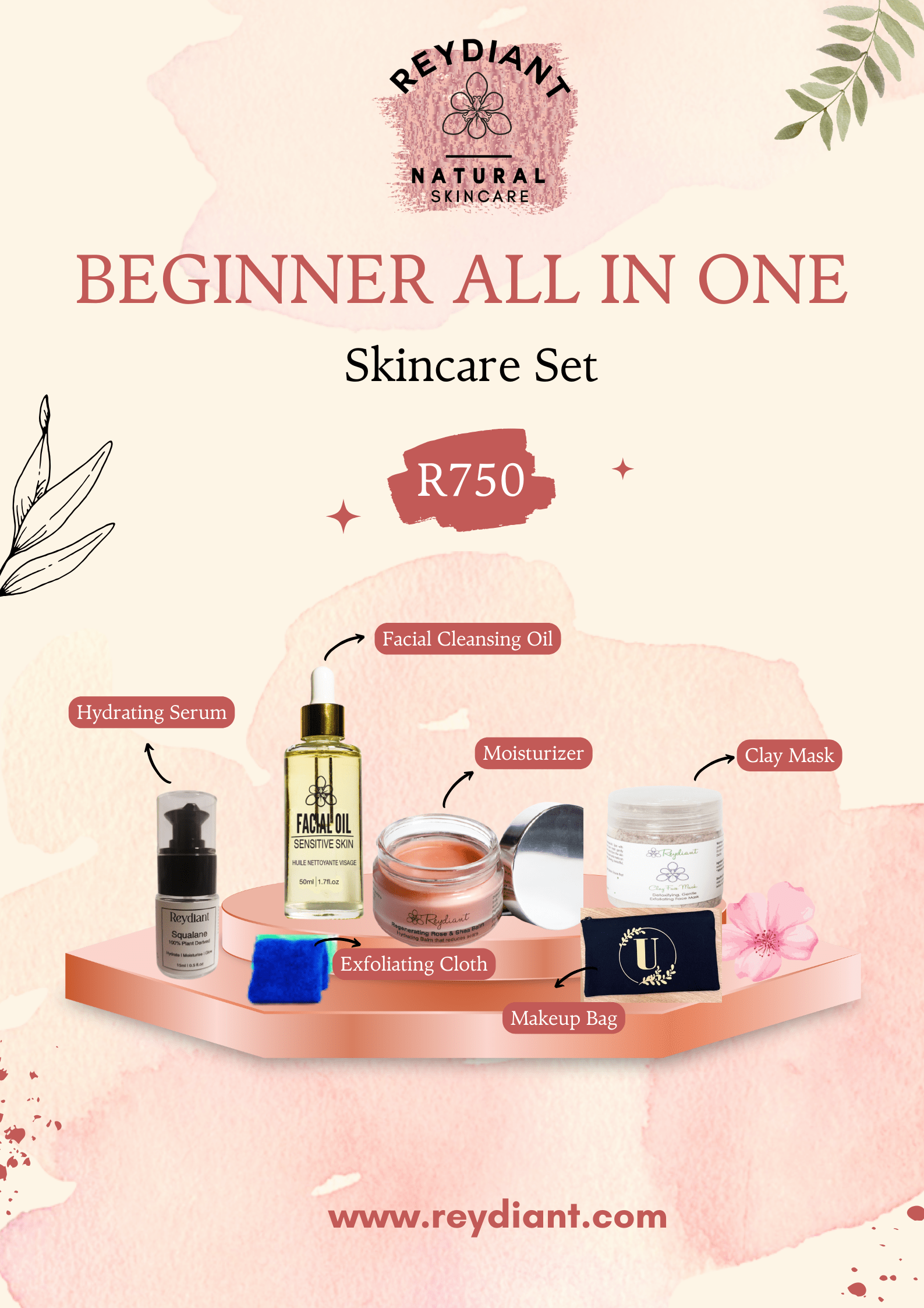 Reydiant - Beginner All In One Skincare Set • AYA Africa