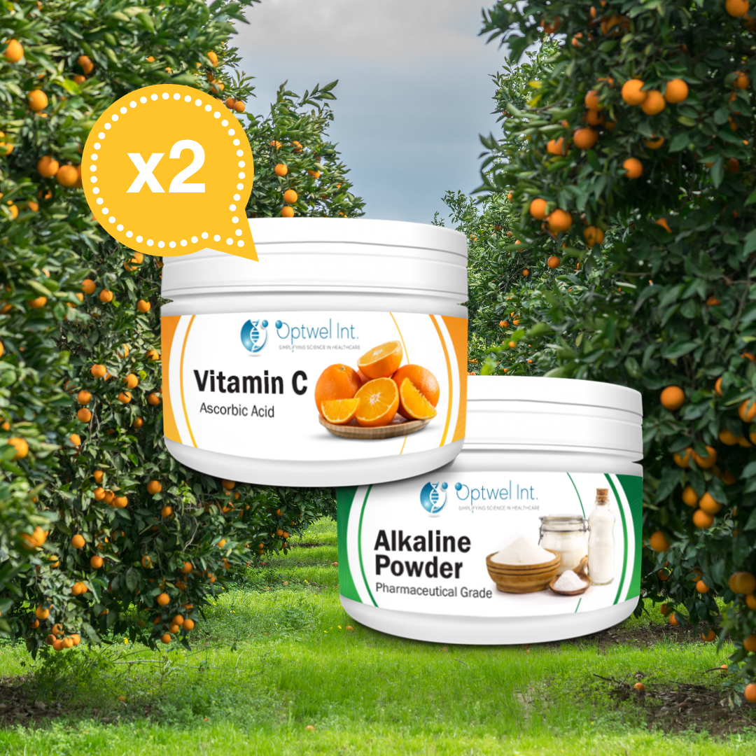 Optwel Pure Vitamin C and Alkaline Powder (bundle) • AYA Africa